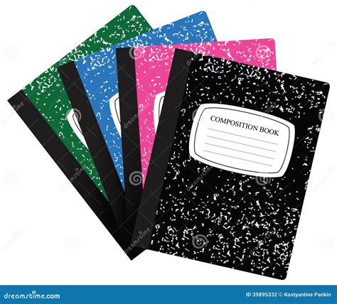 Set Composition Book Stock Vector Illustration Of Painting 39895332