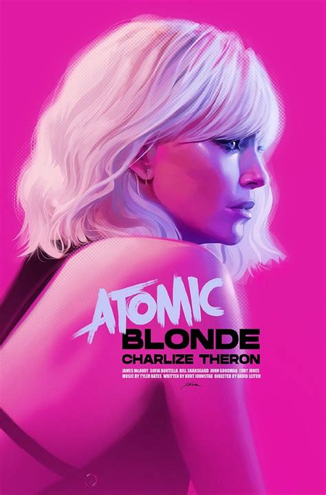 Atomic Blonde Poster Atomic Blondie Poster Atomic Blonde Charlize