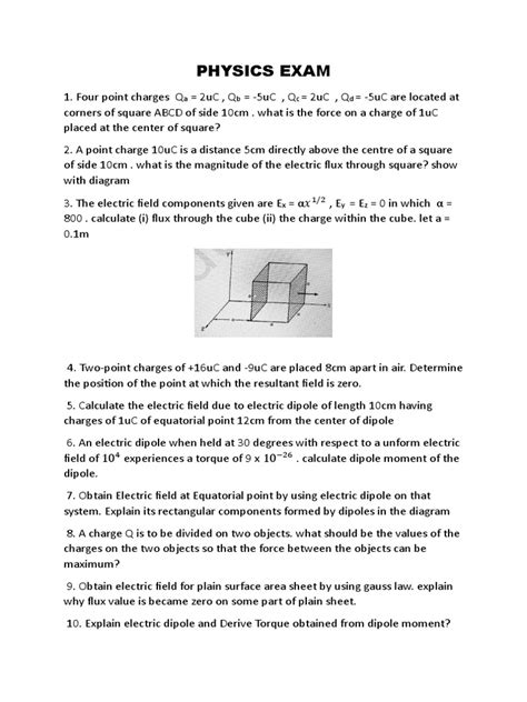 physics exam pdf
