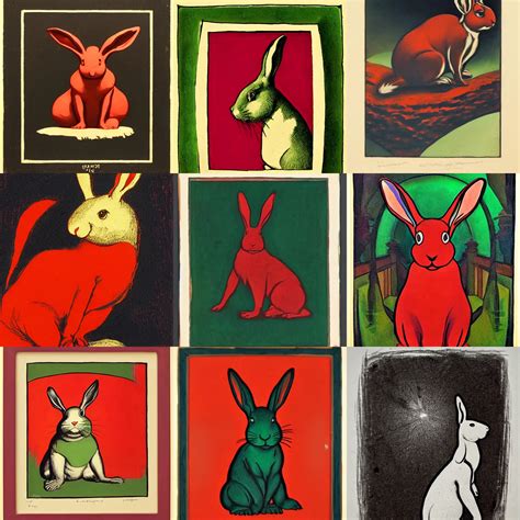 Magical Realist Portrait Of Lagomorph 1 9 2 3 Stable Diffusion