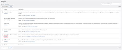 How To Backup Wordpress Site Plugin Recommendations