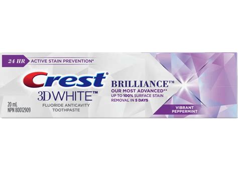 Crest 3d White Flooride Anticavity Toothpaste Vibrant Peppermint 20