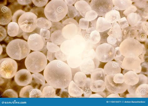 Salt In Microscope View Stock Image Image Of Pattern 110414471