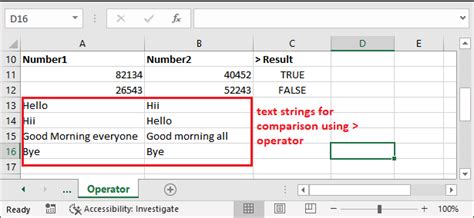 How To Use Logical Operators In Excel Data Comparison Free Online Tutorial Library