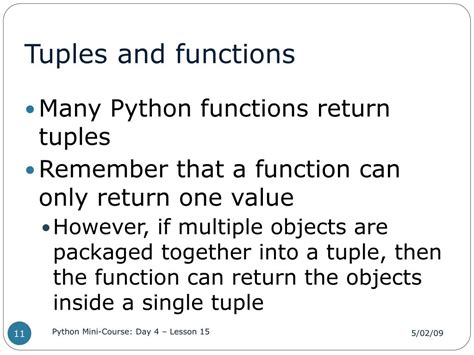 PPT Day 4 Lesson 15 Tuples PowerPoint Presentation Free Download ID 3029707