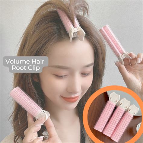 Sg Stock💗korean Volumizing Hair Roots Hair Rollers Fluffy Hair Clips🌸