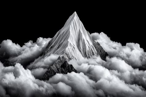 Cloud Cinematic Mystery Is Captured In A Monochrome Image Of Clouds