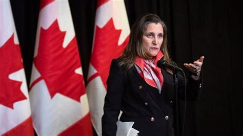 Ctv News On Twitter Deputy Prime Minister Chrystia Freeland Said