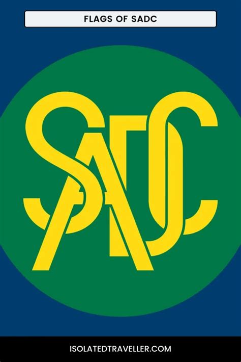 Flag Of Southern African Development Community Isolated Traveller