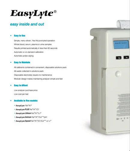 Medica Easylyte Electrolyte Analyzer For Laboratory At ₹ 150000 Unit