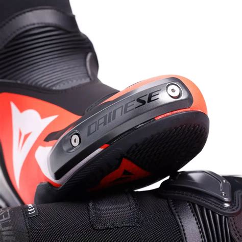 Axial 2 Mens Motorcycle Racing Boots Blackred Fluo Dainese