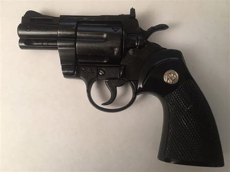 Denix Replica Gun Colt Python 357 Magnum Revolver Pistol 8 Inch Model