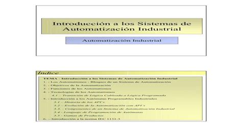 Introducci.n a los Sistemas de Automatizaci.n Industrial...de Robot Bus ...