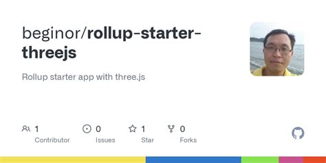 GitHub Beginor Rollup Starter Threejs Rollup Starter App With Three Js