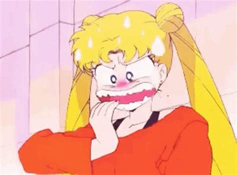 Anxious Nail Biting Usagi Sailor Moon Anime 