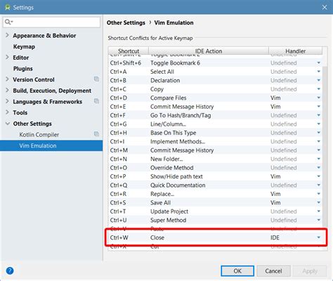 How Can I Map Ctrl W To Close The Current Editor Tab When Using Ideavim