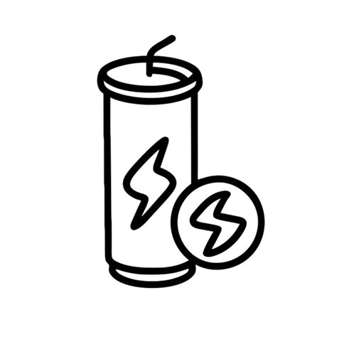 Premium Vector Energy Drink Icon Outline