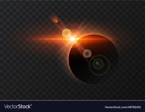 Sun Eclipse Royalty Free Vector Image Vectorstock