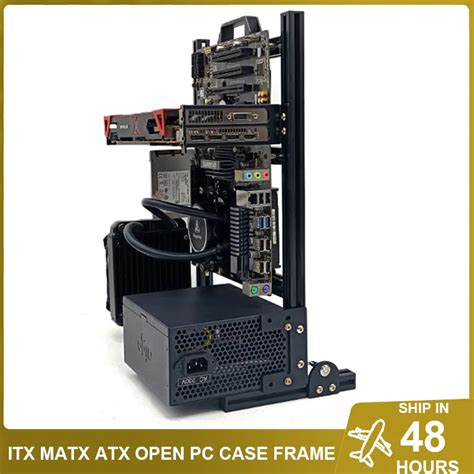 Powerhouz Store Mini Itx Gamer Cabinet Matx Open Computer Case Frame
