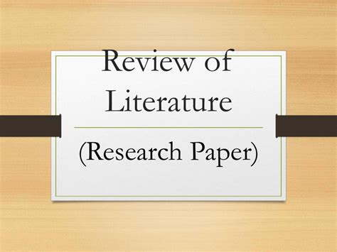 Renaissance Literature Powerpoint