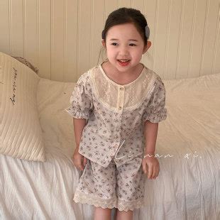 甜美短袖睡衣家居服春夏套装全棉娃娃领可爱2025夏季新款两件套 阿里巴巴