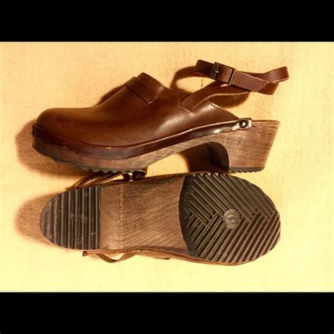 J Crew Shoes J Crew Size 8 Leather Wood Clogs Poshmark