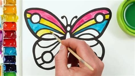Как нарисовать бабочку Советы по рисованию для детей Акварельная живопись для детей Смотреть