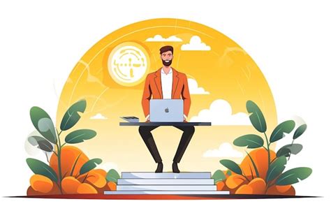 Premium Vector Freelance Writer With Money