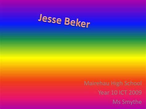 Showcase Portfolio Jesse Ppt