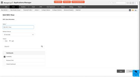 Noc View Applications Manager User Guide