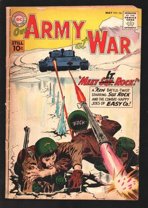 Our Army At War 106 1961 DC Meet Lt Rock Sgt Rock Easy Co Joe