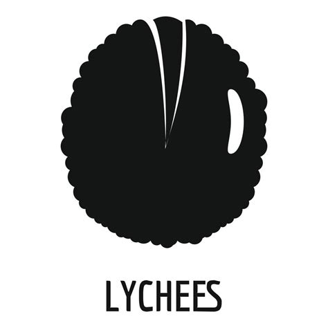 Lychee Icon Simple Style 14449547 Vector Art At Vecteezy