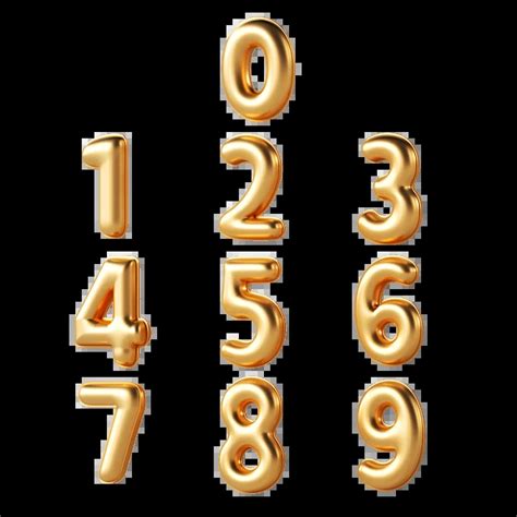 金色数字字体 花瓣网