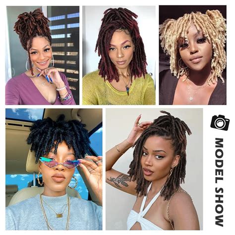 Wignee Crochet Faux Locs 8 Soft Pre Twisted Dreadlock Hair Ombre 1b30 6 Packs For Black