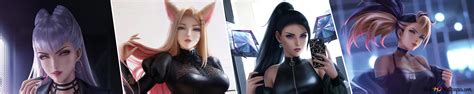 League Of Legends K Da Popstars The Baddest 2020 4k Wallpaper Download