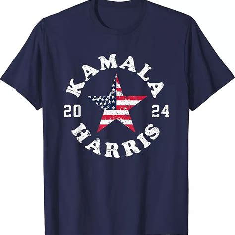 Kamala Harris 2024 President America Flag Vote Harris Unisex T Shirt