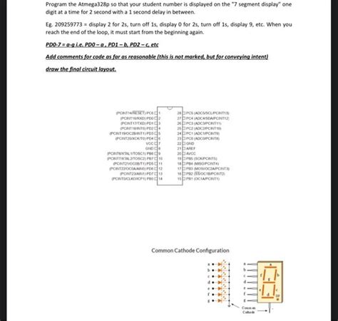 Program The Atmega P So That Your Student Number Is Chegg