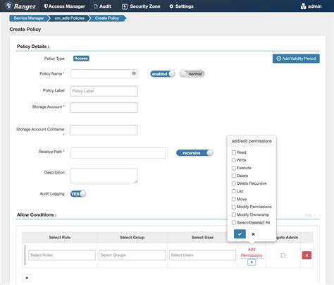 Configure A Resource Based Policy Adls