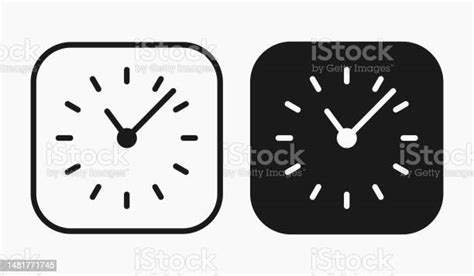 Stopwatch Timer Basic Line Shape Icon Vector Flat Illustration Stock Illustration Download