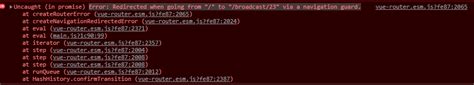vue router报错Error Redirected when going from xx to xxx via a navigation guard解决方案 vue js