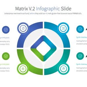 Matrix Powerpoint Presentation Template Creative Matrix Diagram Infographic Elements Etsy