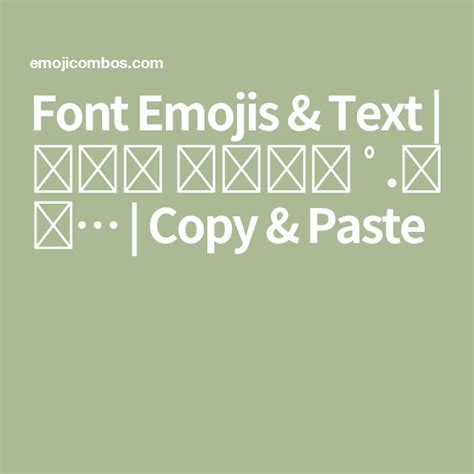 Font Emojis And Text ₊˚ʚ ᗢ₊˚ ﾟ୭ 🧷 Copy And Paste Font Design