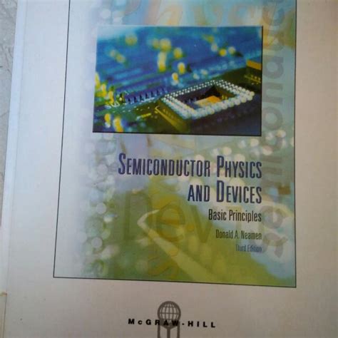 Semiconductor Physics And Device Basic Principles Donald A Neamen 3rd Edition Mcgraw Hill
