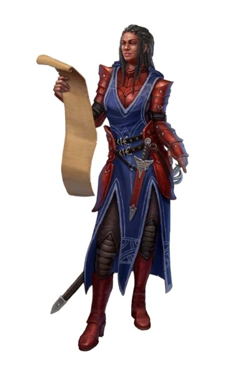 Female Human Bard Reading Scroll Pathfinder Pfrpg Dnd Dandd 35 5e 5th