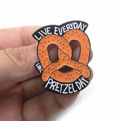 The Office Pretzel Day Enamel Pin Distinct Pins