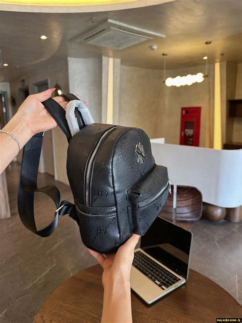 Balo Mlb Mini Ny New York Yankees 3 Màu Hồng Đen Trắng