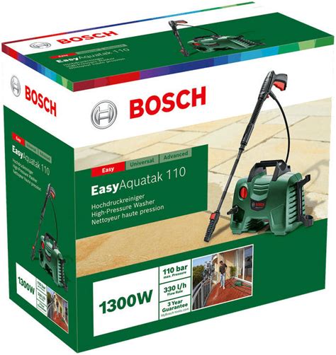 Bosch Easy Aquatak 110 Pressure Washer 110 Bar Max Pressure 1300w