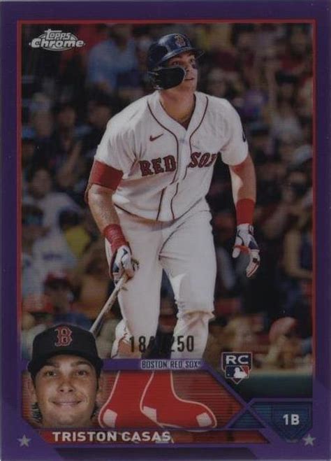 2023 Topps Chrome Purple Refractor 174 Triston Casas 250 Rc For