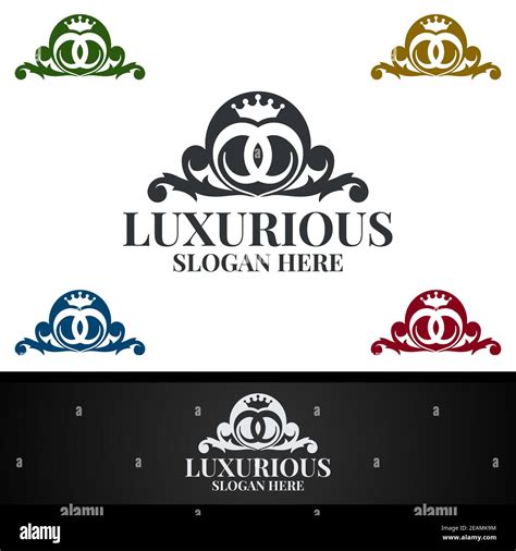 Modern Luxurious Royal Logo For Jewelry Wedding Hotel Or Fashion
