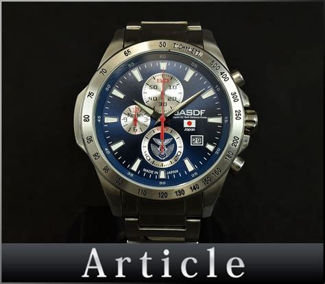 【やや傷や汚れあり】157646 動作確認済kentex ケンテックス Jasdf 航空自衛隊 クロノグラフ 腕時計 クォーツ S648m